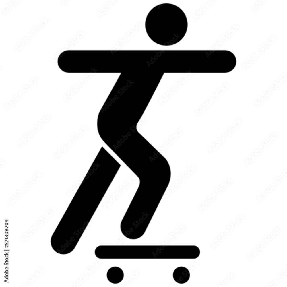 skateboarding vector, icon, symbol, logo, clipart, isolated. vector ...