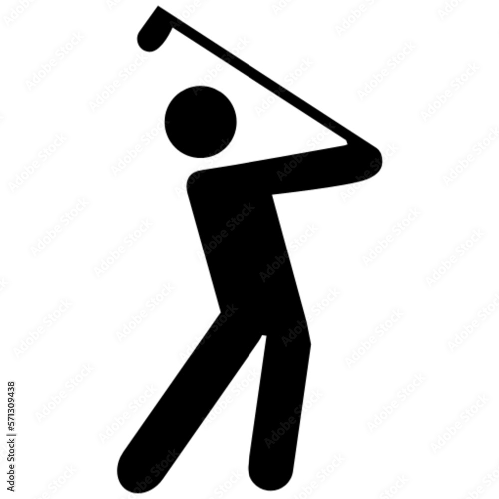 golf vector, icon, symbol, logo, clipart, isolated. vector illustration ...