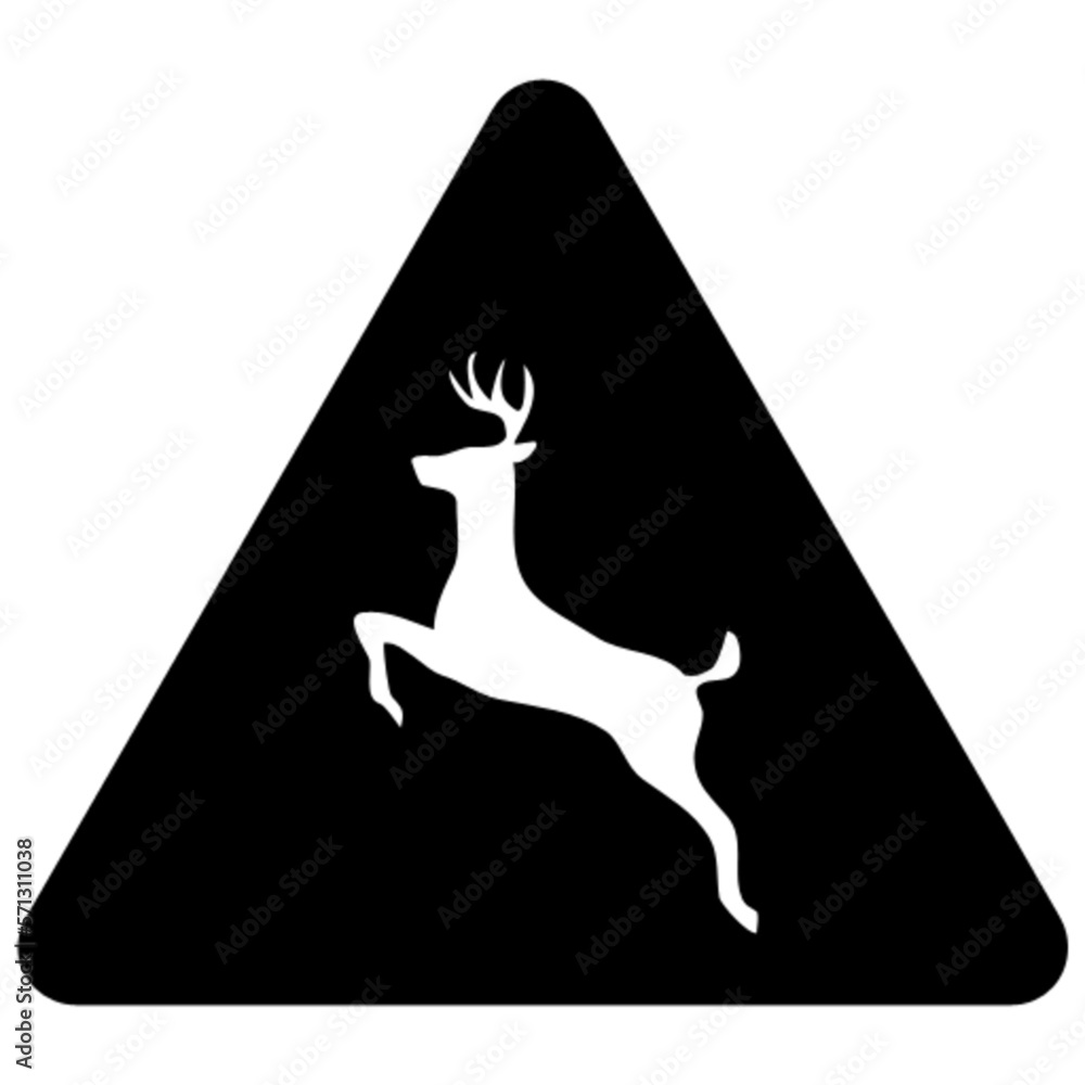 wild animals crossing sign vector, icon, symbol, logo, clipart ...