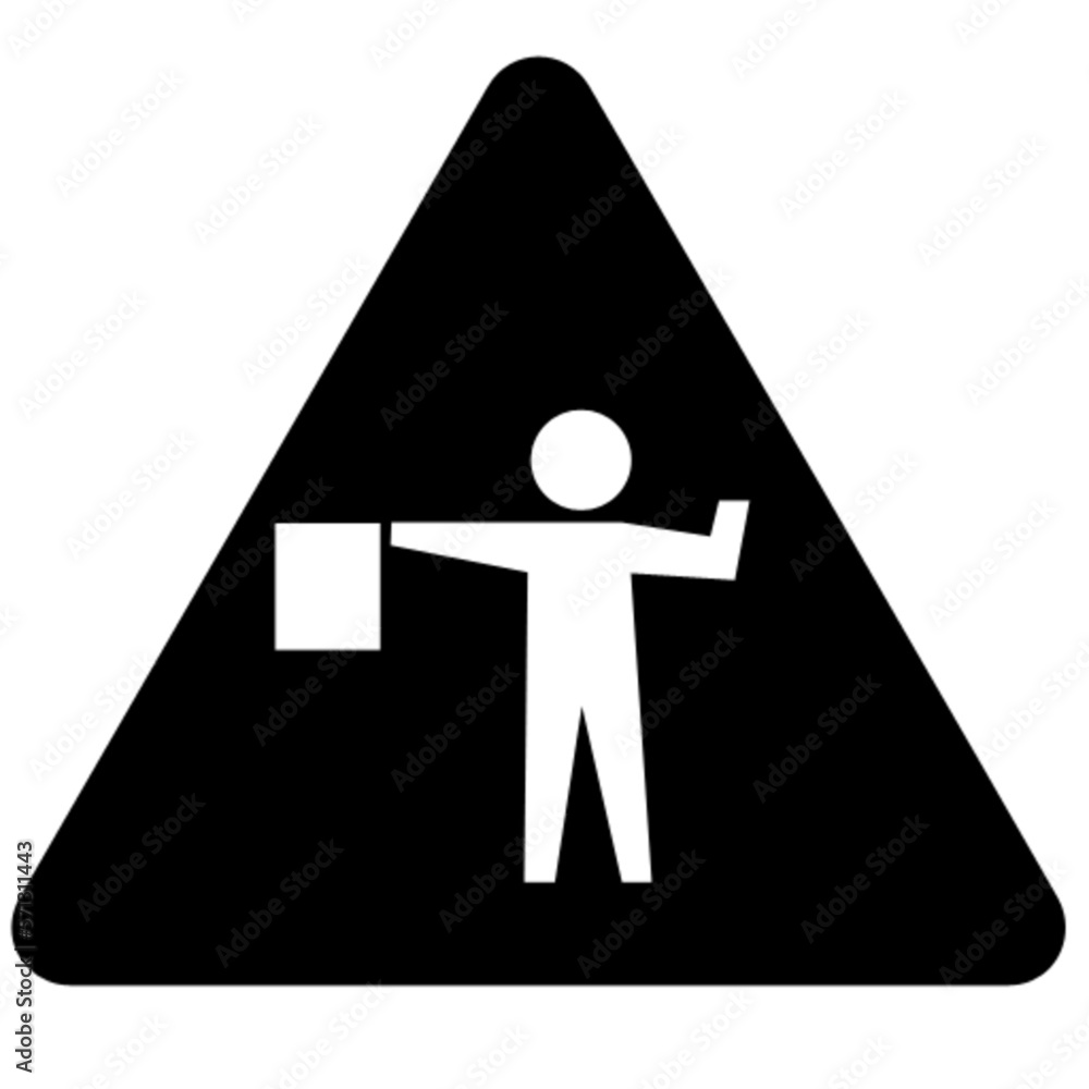 road construction sign vector, icon, symbol, logo, clipart, isolated ...