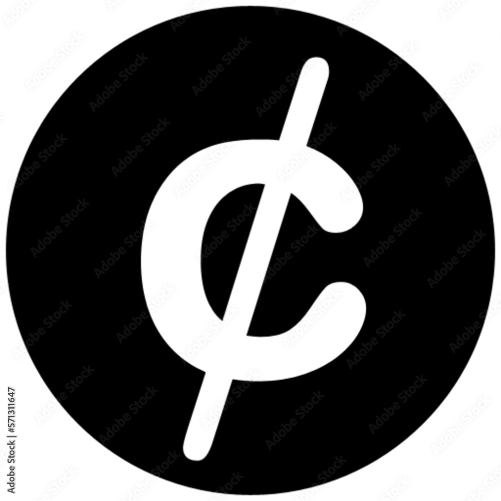 cent vector, icon, symbol, logo, clipart, isolated. vector illustration ...