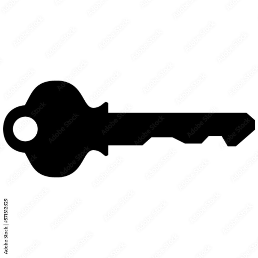 key vector icon symbol logo clipart isolated. vector illustration ...