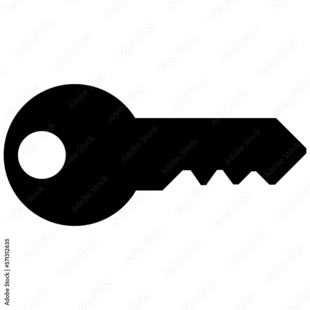 key vector icon symbol logo clipart isolated. vector illustration ...