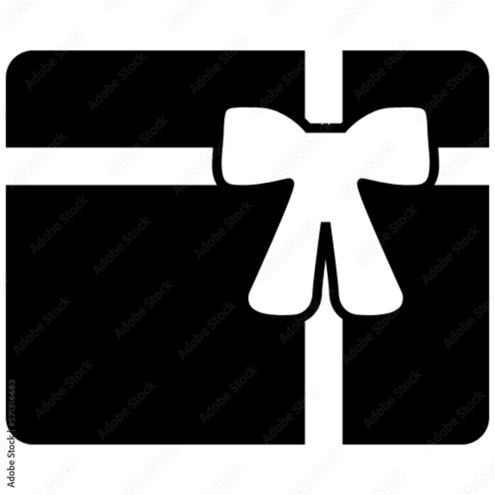 gift box vector icon symbol logo clipart isolated. vector illustration ...