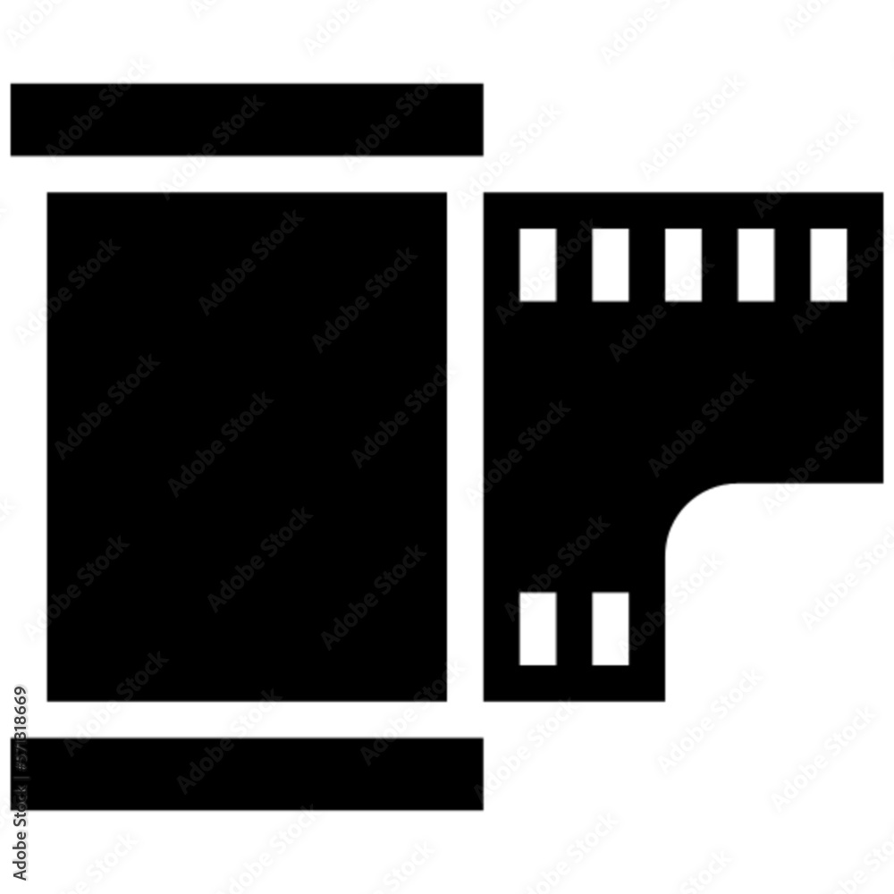 camera film roll vector, icon, symbol, logo, clipart, isolated. vector ...