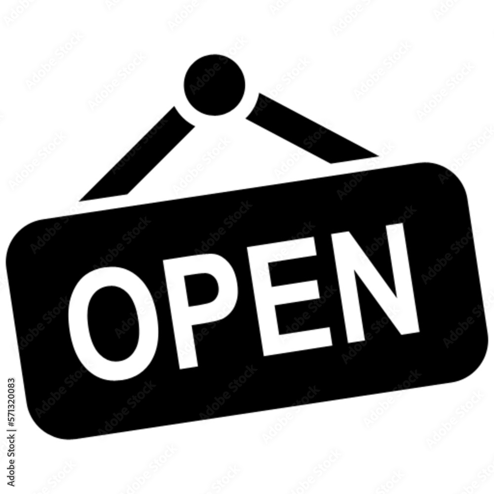 open vector icon symbol logo clipart isolated. vector illustration ...