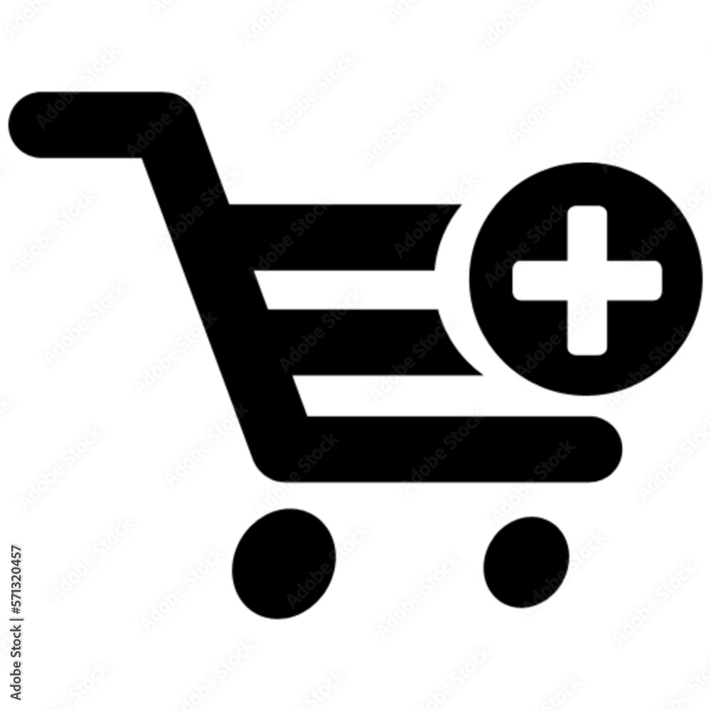 add cart vector icon symbol logo clipart isolated. vector illustration ...
