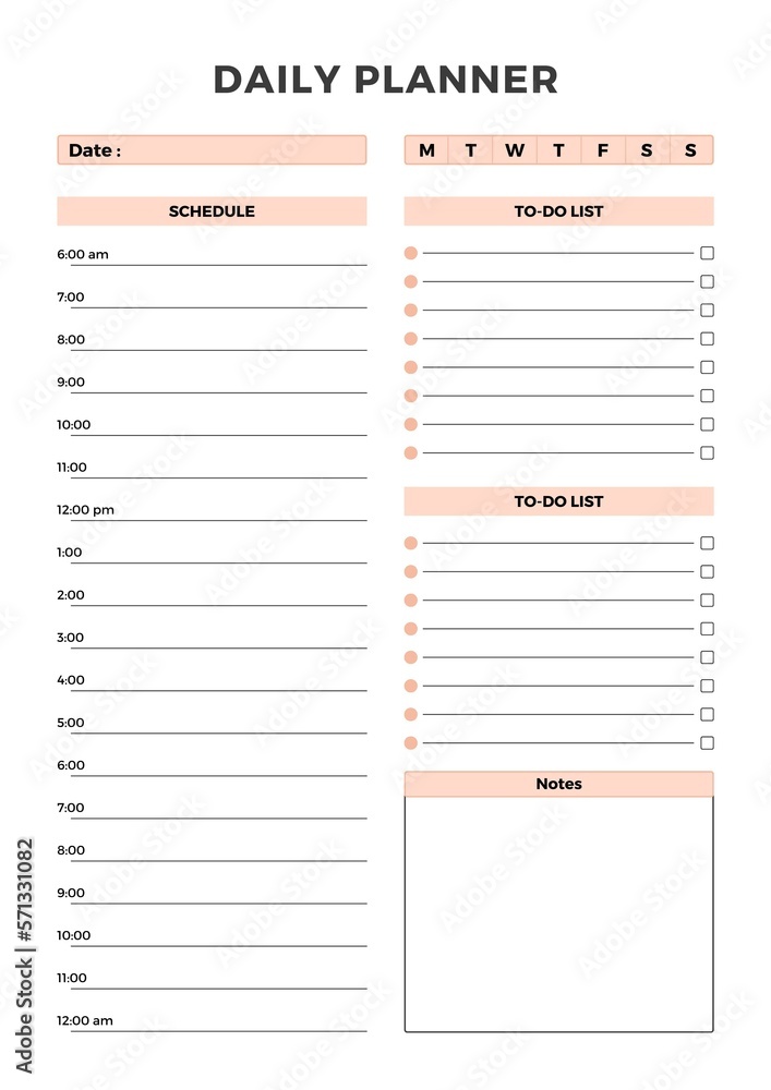 Minimalist planner pages templates. Printable Life & Business Planner ...