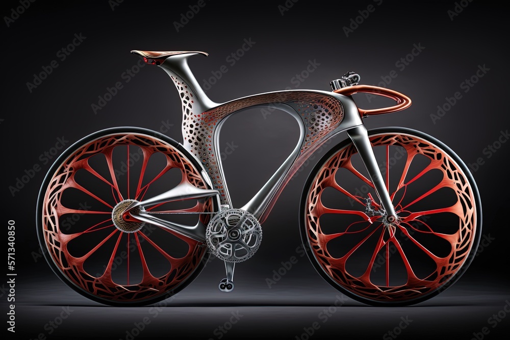 Bicycle concept design with the frame design inspired by a girrafe body ...