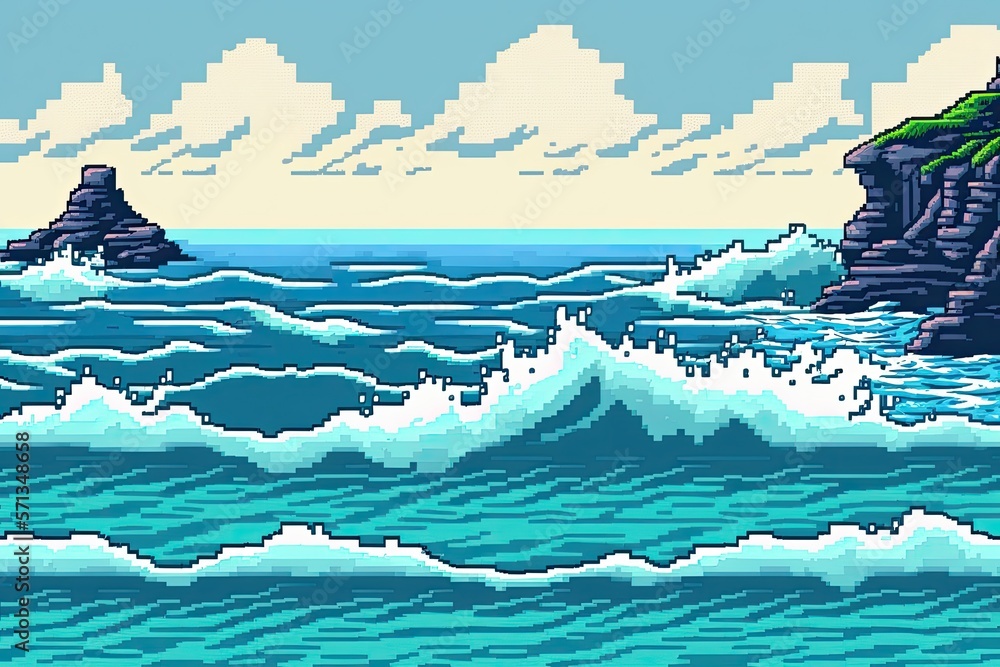 llustration of a game level design background - Created with generative ...