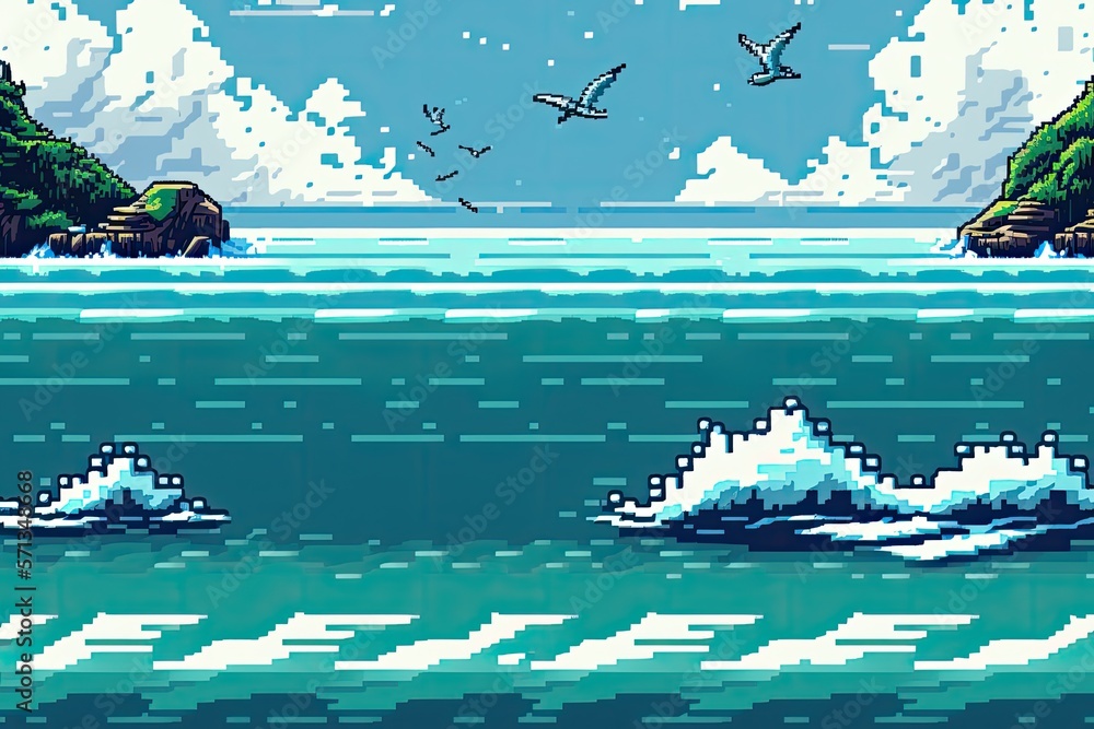 llustration of a game level design background - Created with generative ...