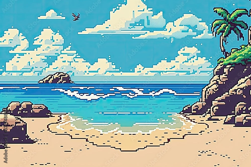 llustration of a game level design background - Created with generative ...