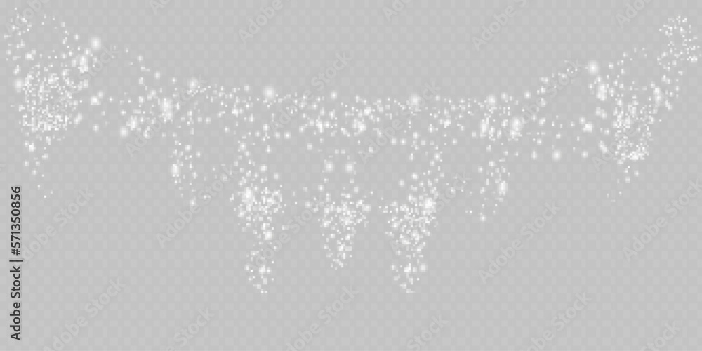 Abstract sparkling glitter texture. Shiny particle effect. Silver glittering space star dust ...