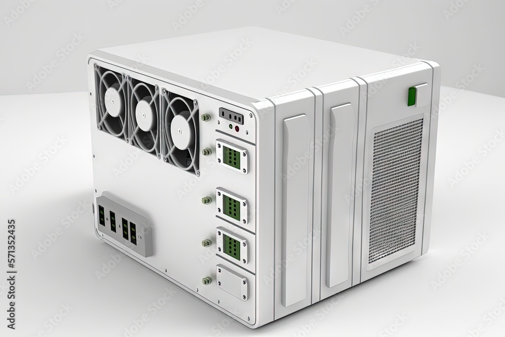 white background for the server detail photo. Generative AI Stock ...