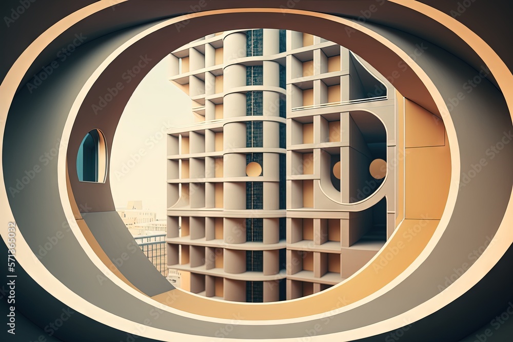 Curvilinear balconies' interior views have been modified. View of ...