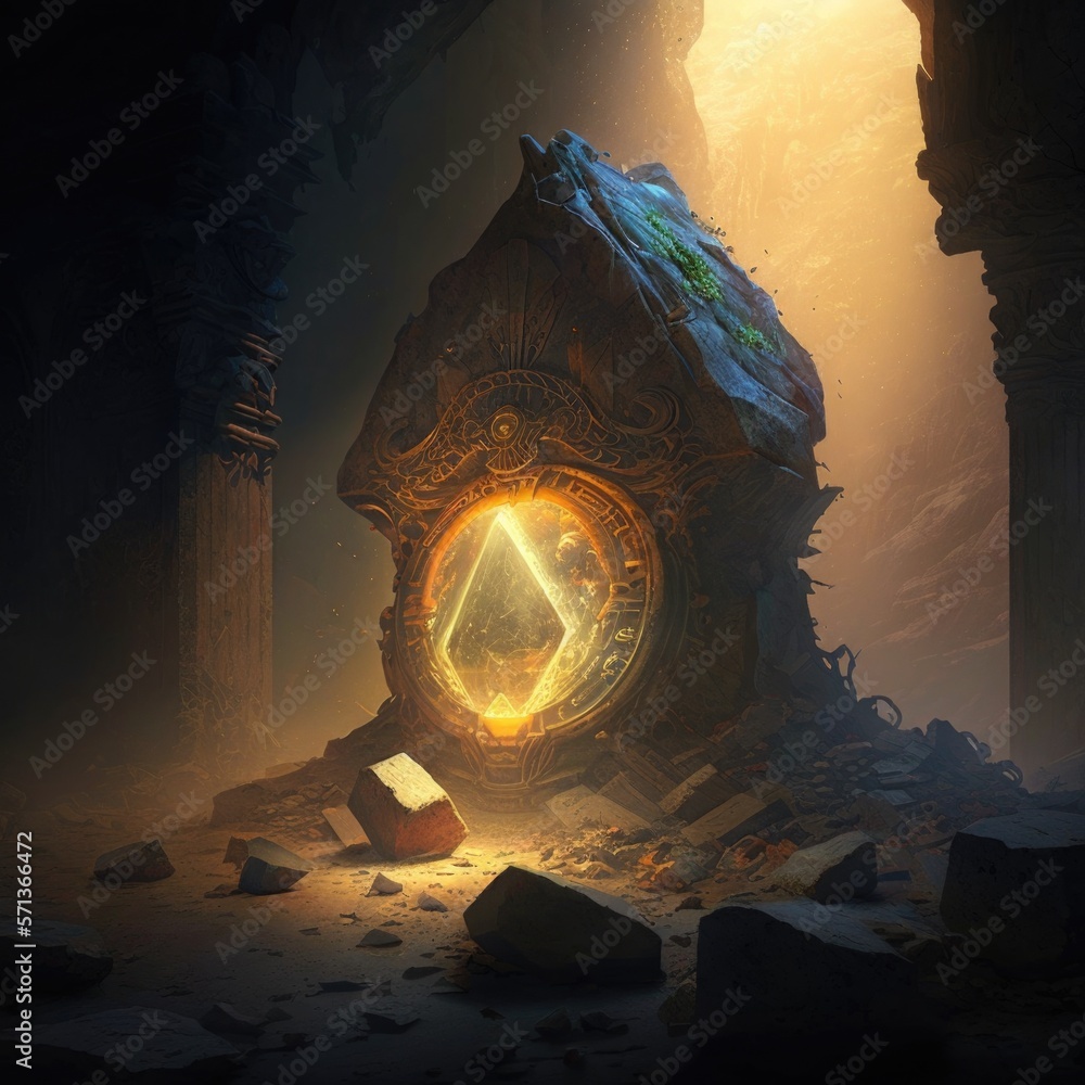 ancient relic glowing with a mysterious power, fantasy art, AI ...