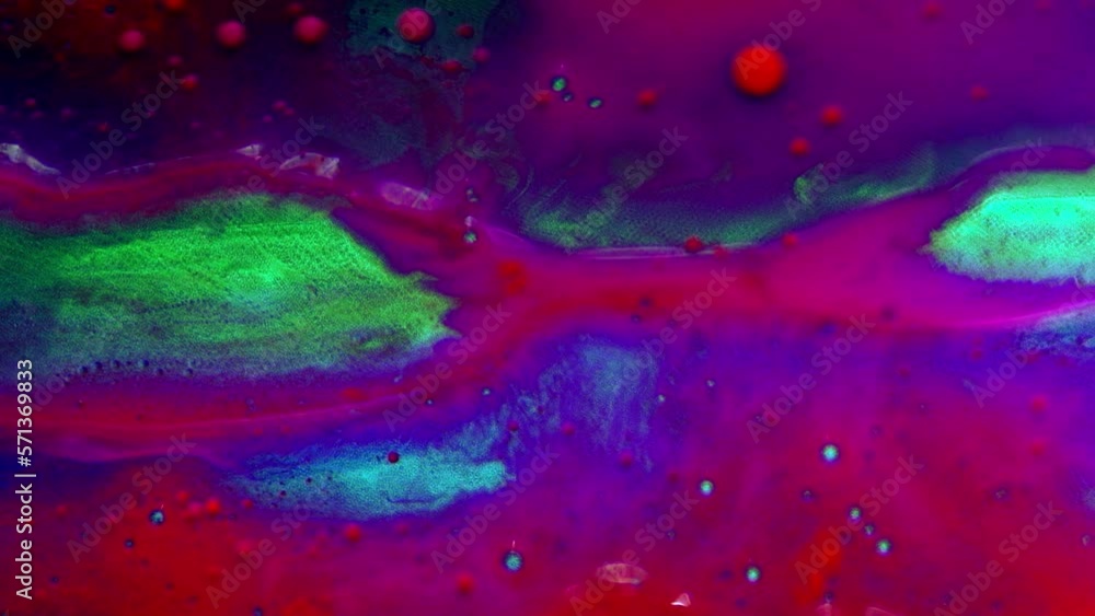 Fantastic structure of bubbles, chemical reactions. Chaotic motion ...