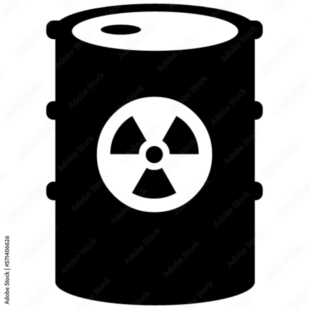 radioactive barrel vector, icon, symbol, logo, clipart, isolated ...