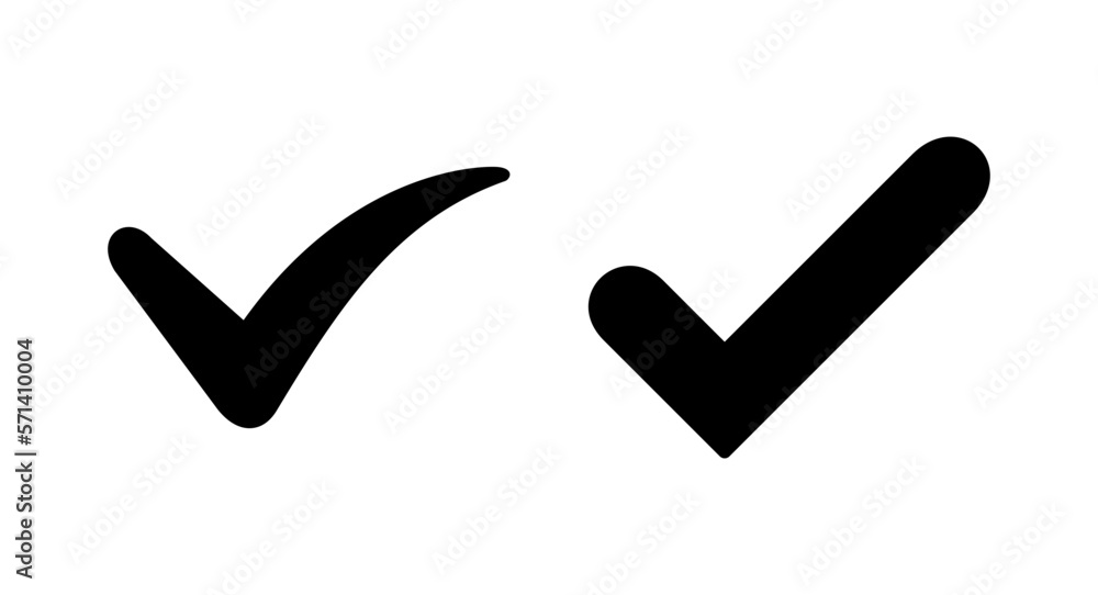 Check mark icon vector illustration. Tick mark sign and symbol Stock ...