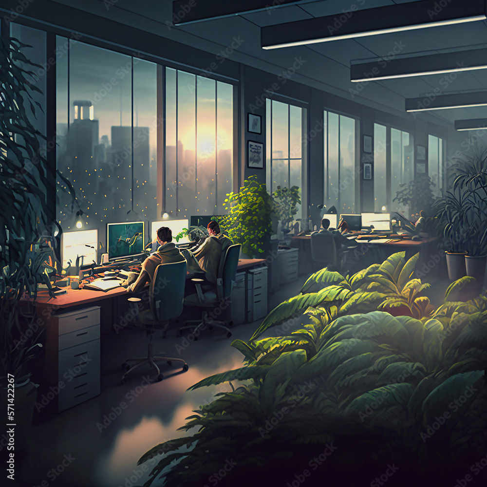Office Workers, Executives, Graphic Designers, Artist, co-workers at ...