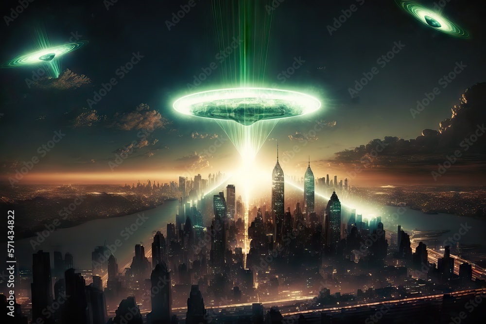 Alien UFO invasion in the main cities, countries, and capitals of the ...