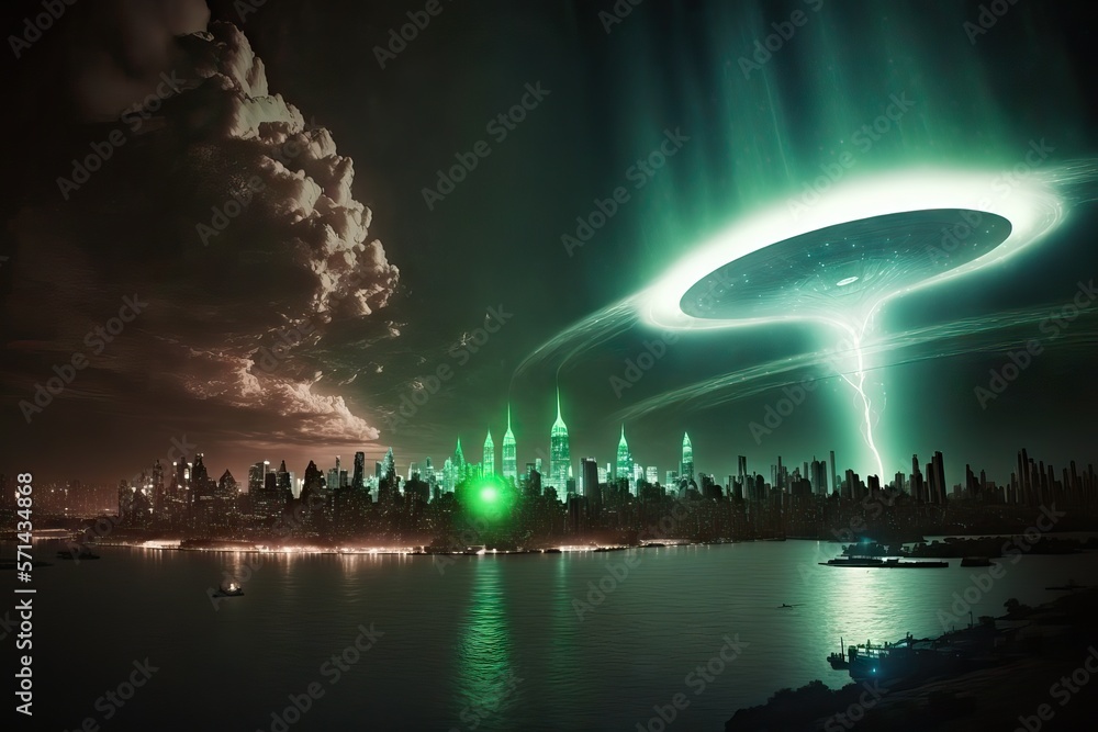 Alien UFO invasion in the main cities, countries, and capitals of the ...