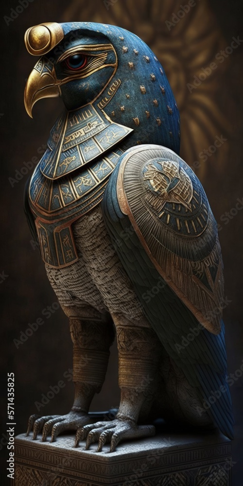 Horus is a representation of the deity of the sky, battle, and hunting ...