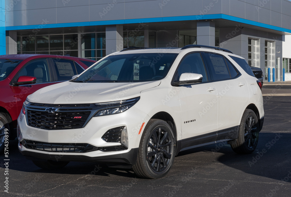Chevrolet Equinox display at a dealership. Chevy offers the Equinox in ...