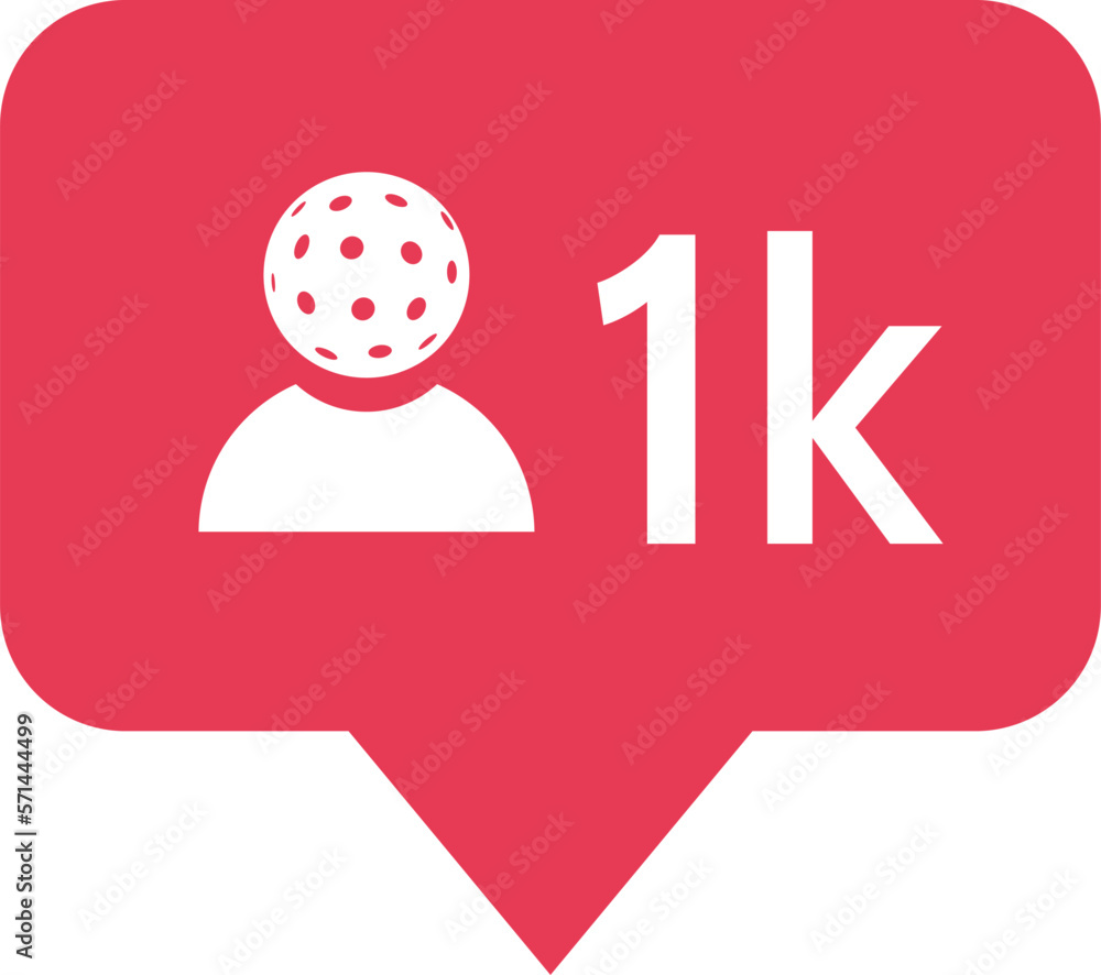Vetor de Premium simple editable file of pickleball 1k social media ...