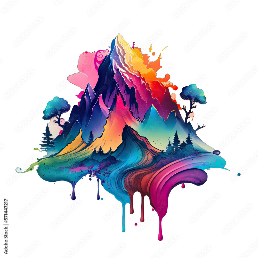 Nature mountain Design Elements Isolated Transparent Background ...