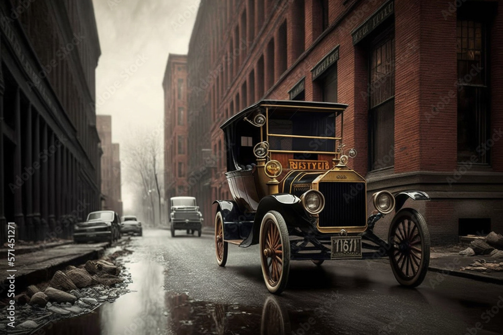 Photorealistic concept car inspired by style of a Ford Model T ...