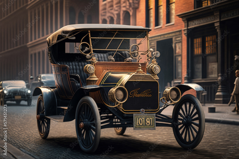 Photorealistic concept car inspired by style of a Ford Model T ...