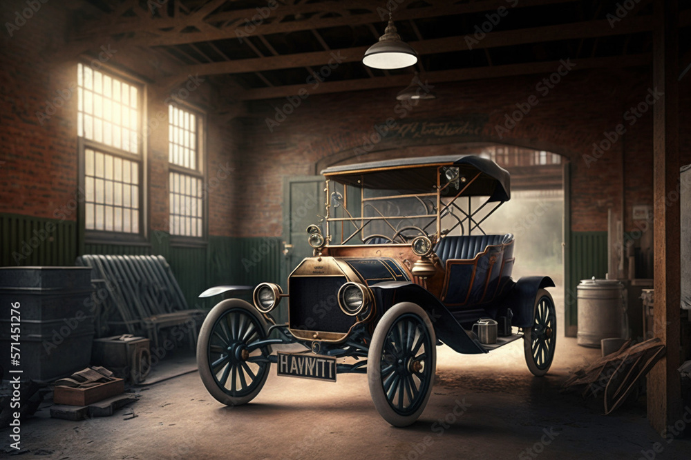 Photorealistic concept car inspired by style of a Ford Model T ...