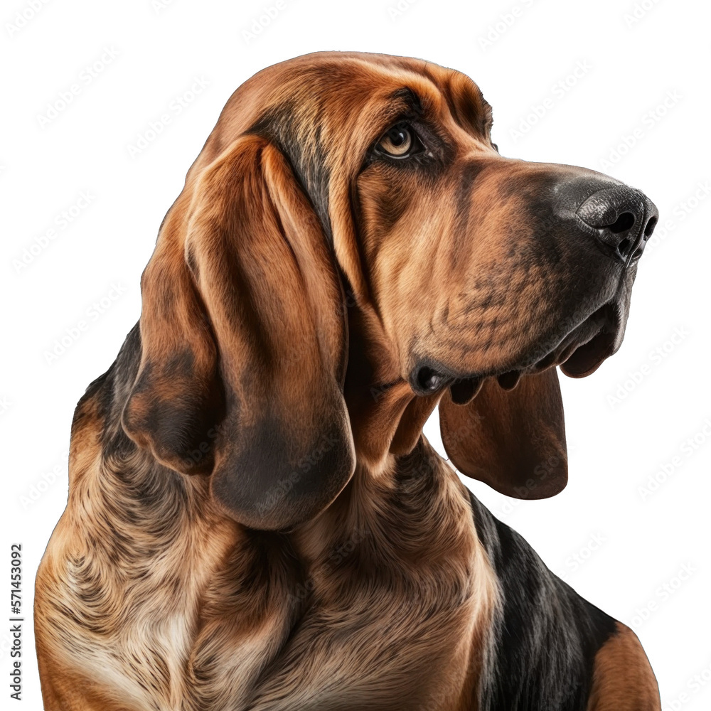 Animal Bloodhound dog Design Elements Isolated Transparent Background ...