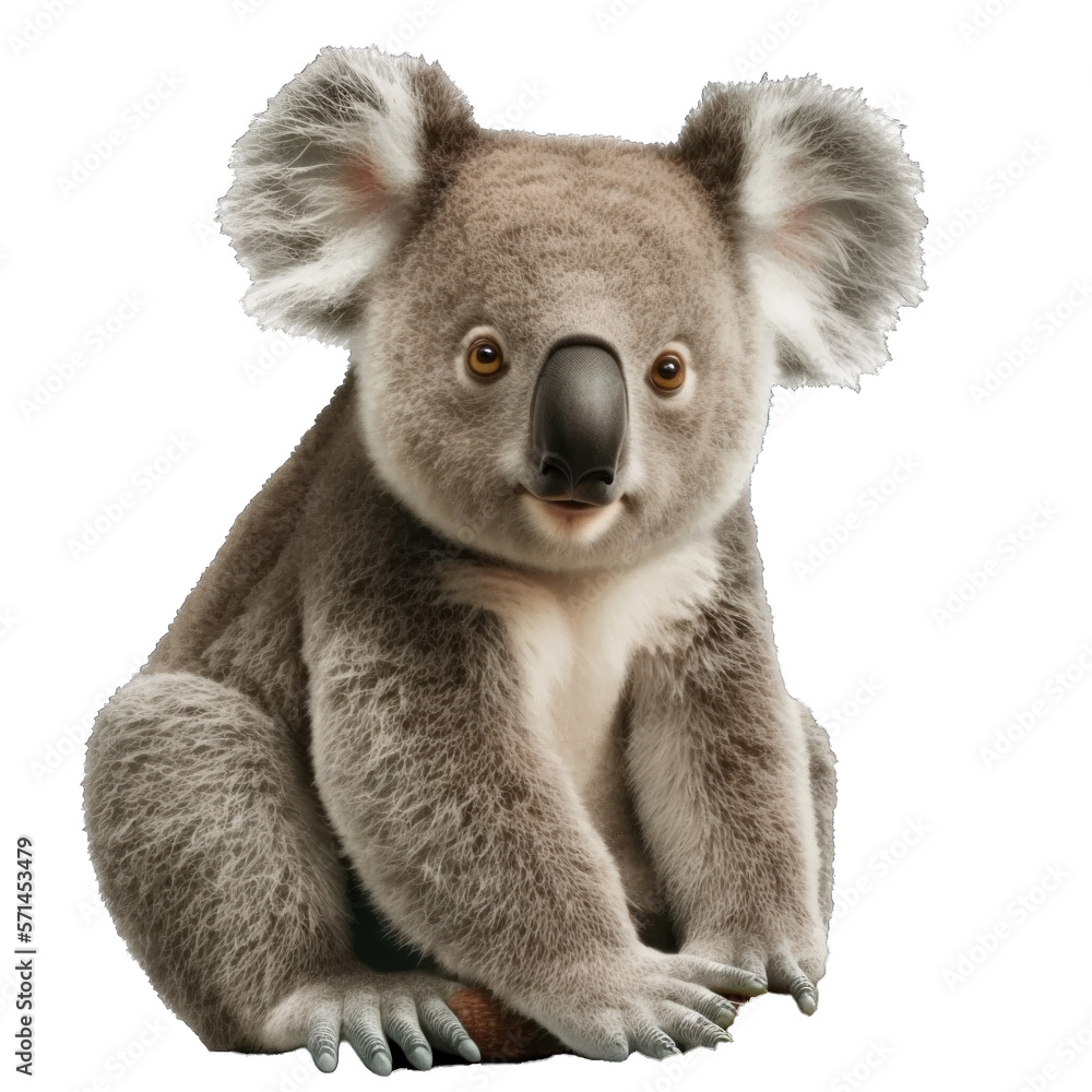 Animal Koala Bear Design Elements Isolated Transparent Background ...