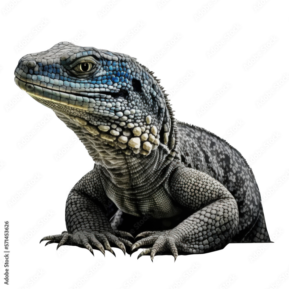 Animal Monitor Lizard Design Elements Isolated Transparent Background ...