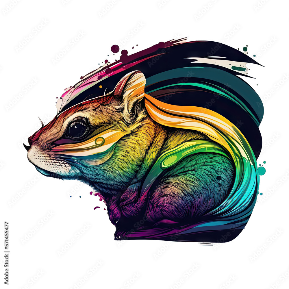 Animal Chipmunk Design Elements Isolated Transparent Background ...