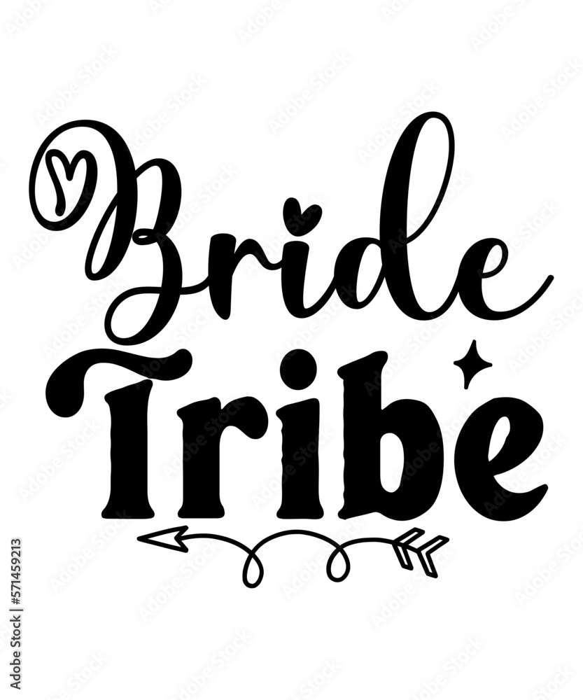Bride Tribe Svg Cut File Stock Vector Adobe Stock