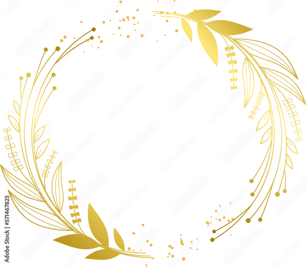 Gold Leaf Border