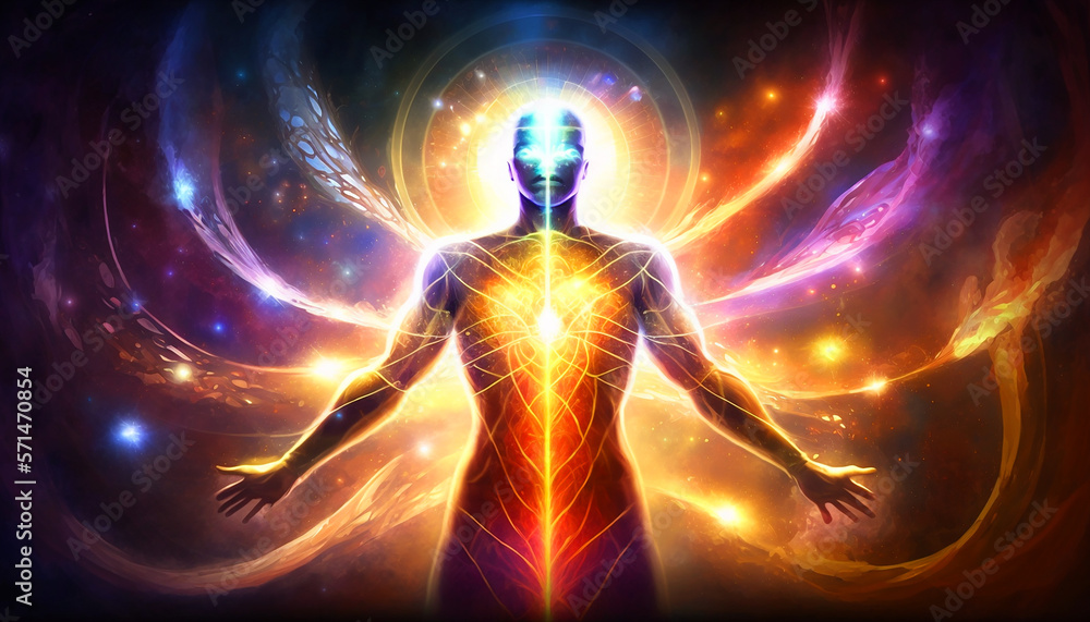 cosmic healing energy. Generative AI Stock Illustration | Adobe Stock