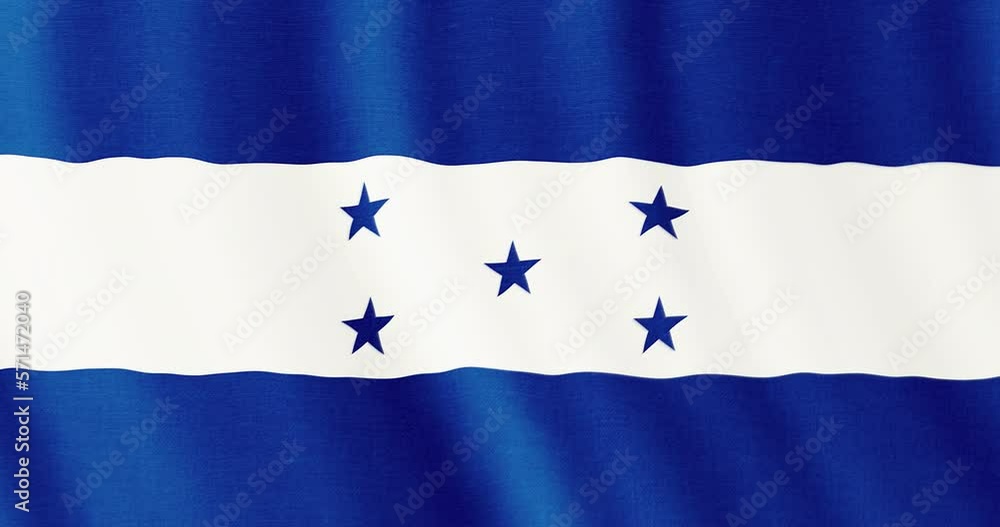 Honduras's flag seamless loop animation. 4k animation background with ...