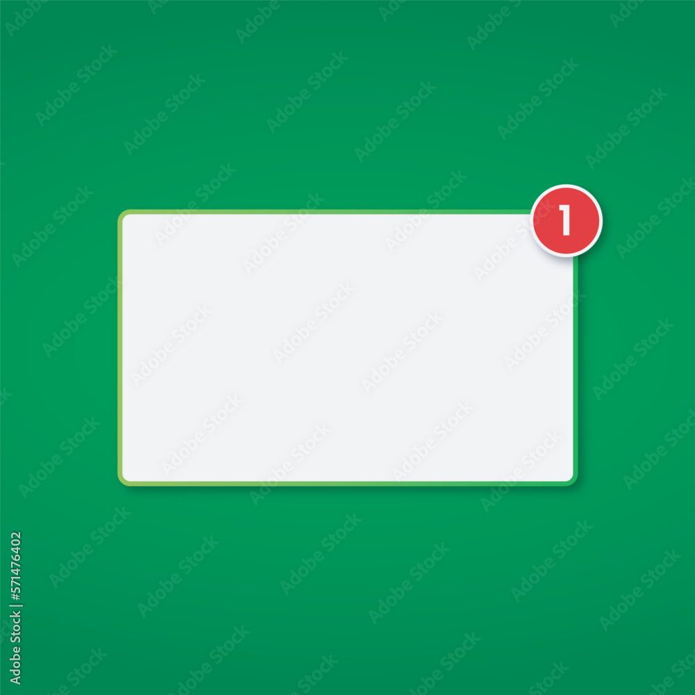 text white background green colour for social media notification post ...