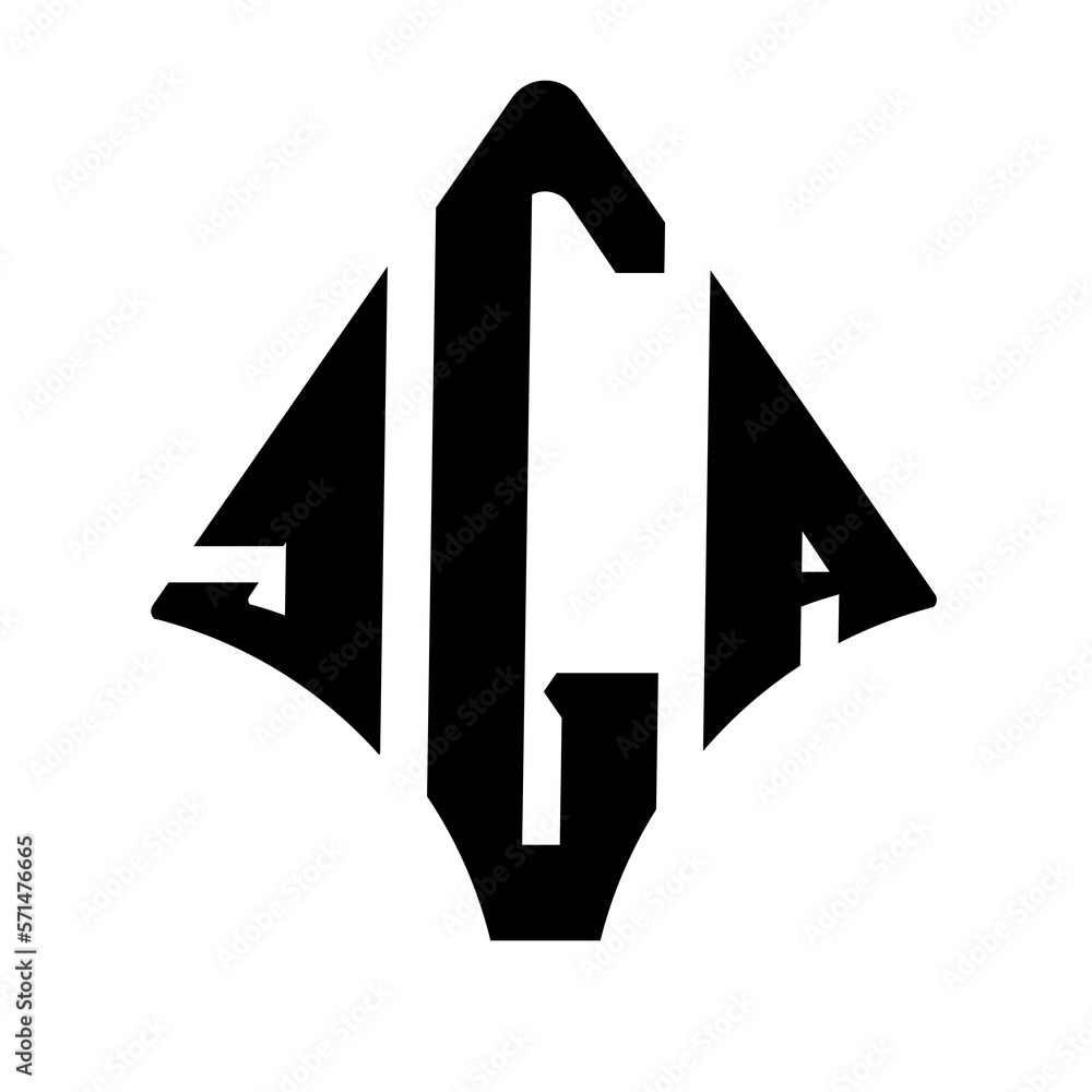 JGA logo. JGA logo letter logo design vector image. JGA letter logo ...