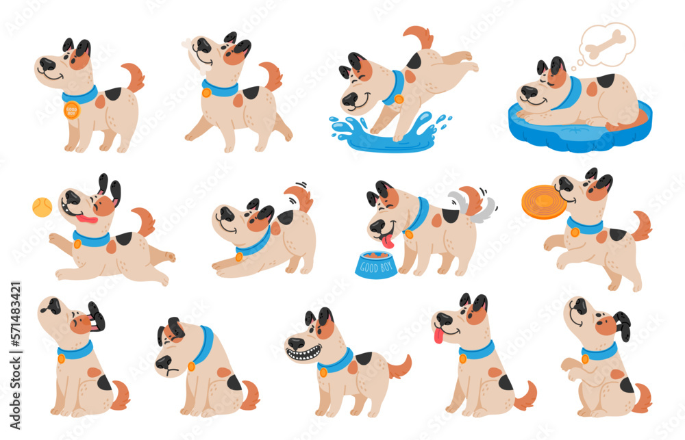 Cartoon Dog Running Vector