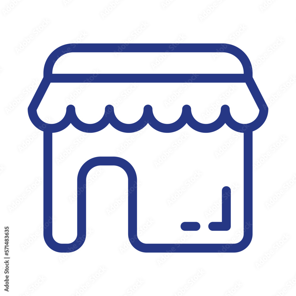 Shop icon vector isolated on white background for your web and mobile ...