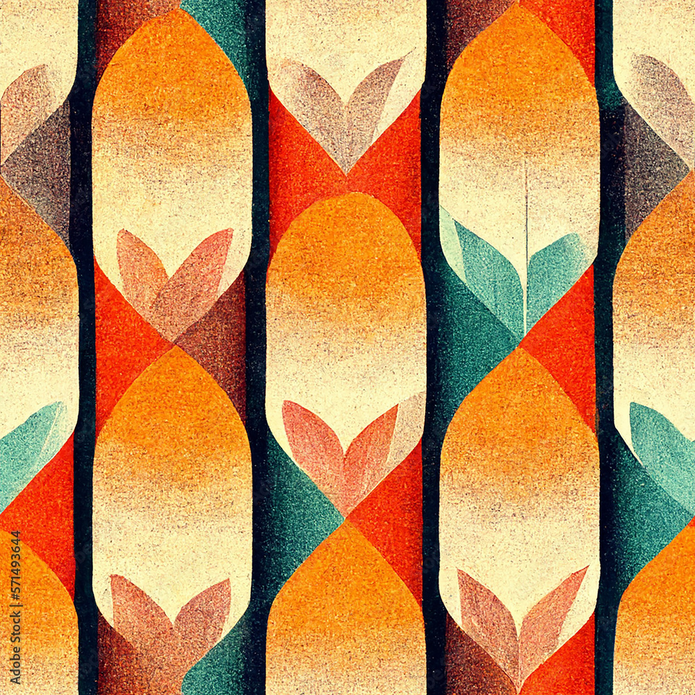 Art deco style background. Seamless pattern. Design texture elements ...