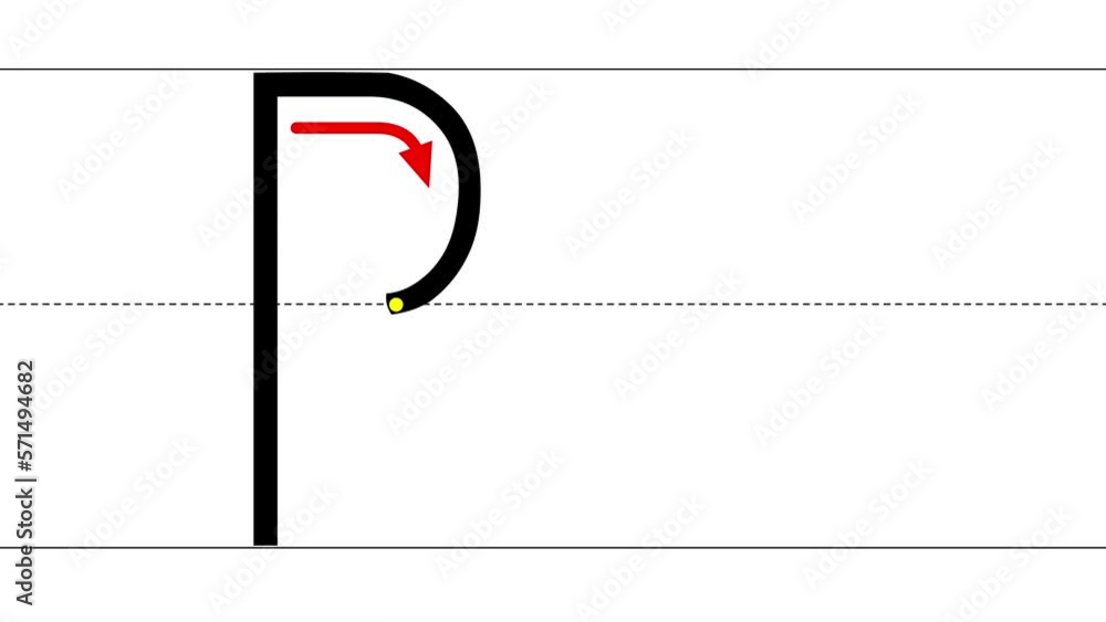 How to write uppercase and lowercase letter B. Animated tutorial for ...