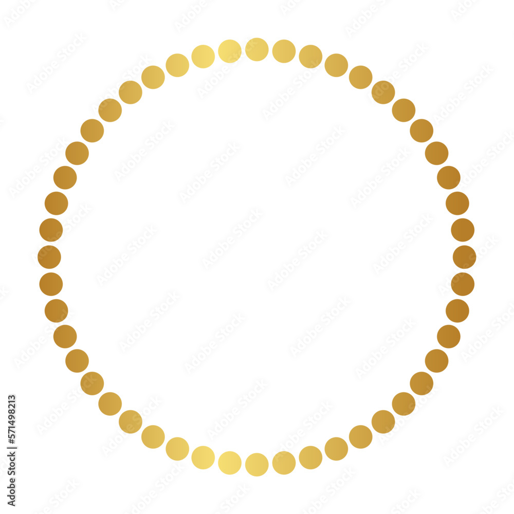 Gold Dotted Circle Svg, Cut File And Sublimation Designs Stock Vector ...