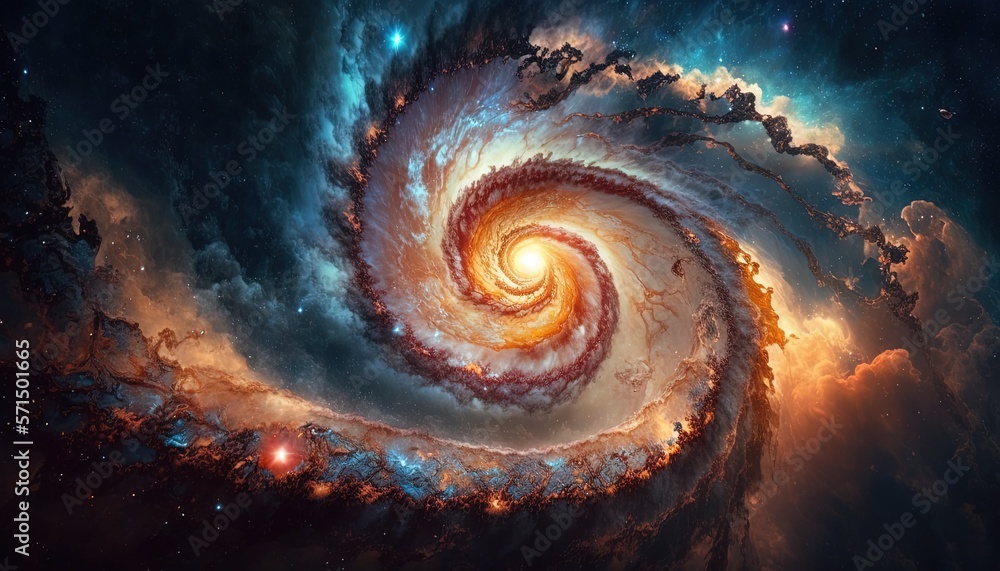 beautiful fantasy spiral galaxy walpaper Cinematic, Hyper-detailed made ...