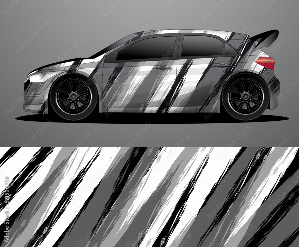 car wrap vector designs with abstract grunge background for vehicle ...